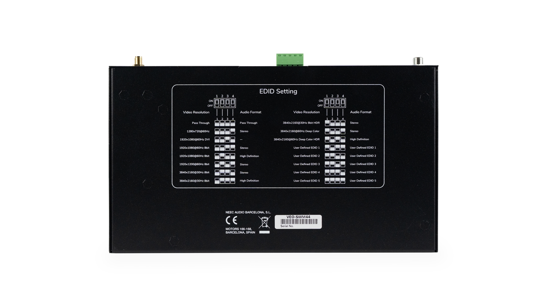 VEO-SWM44: 4K 4x1 Presentation SWITCHER | with VEOCast. Switchers And ...