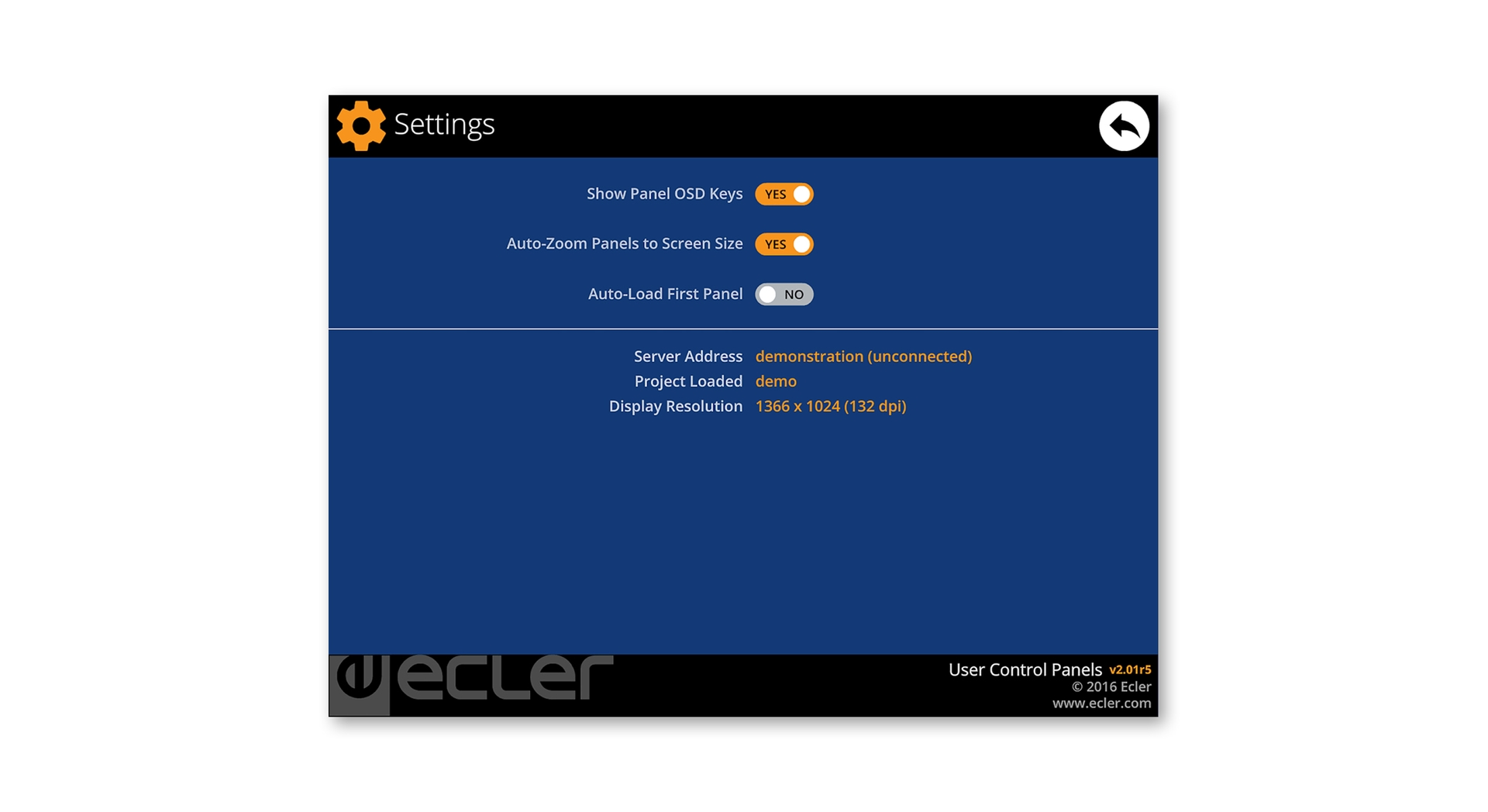 ECLER UCP App: EclerNet | mobile application. Software.