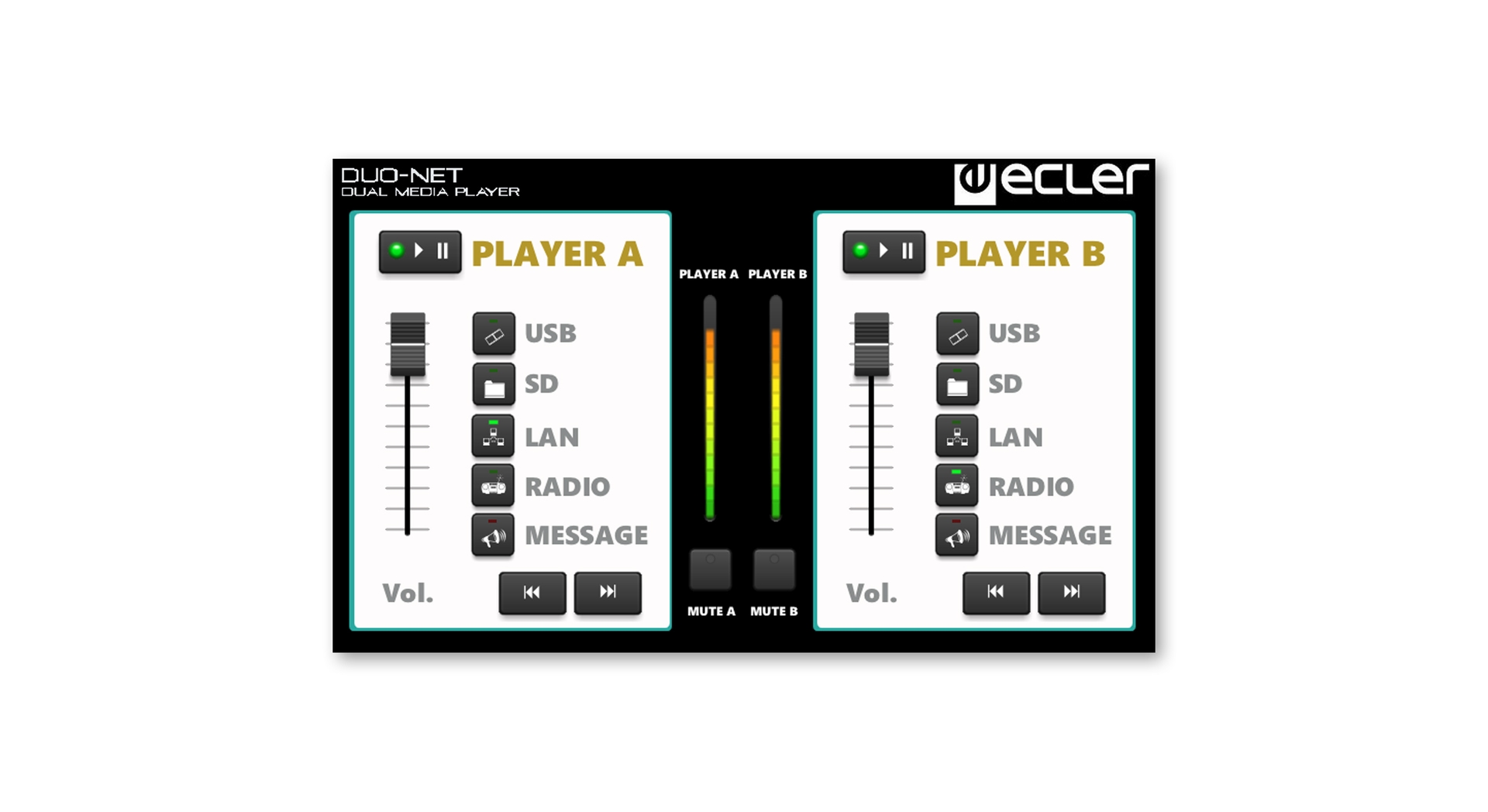 ECLER UCP App: EclerNet | mobile application. Software.