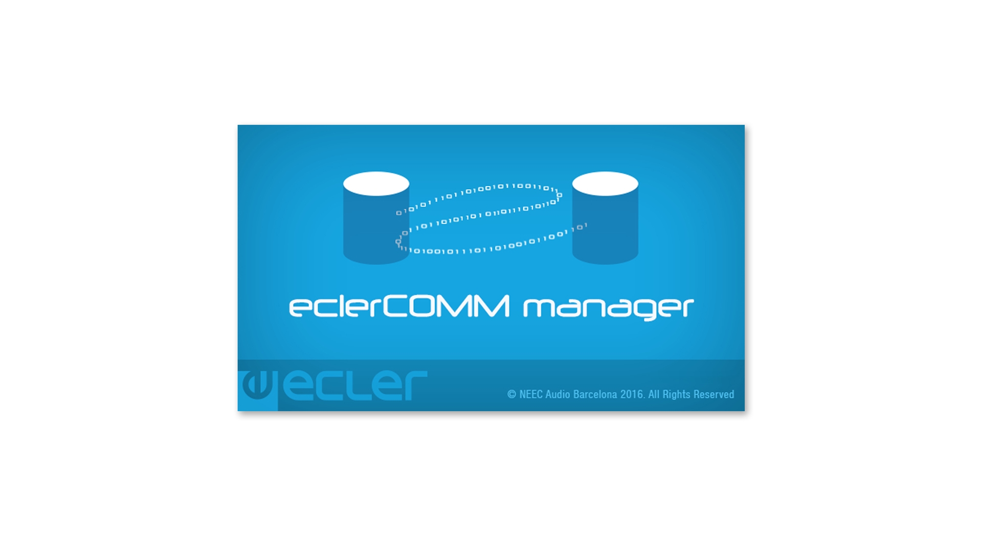 EclerNet Manager |Ecler pilot app |Ecler COMM | Ecler GALLERY