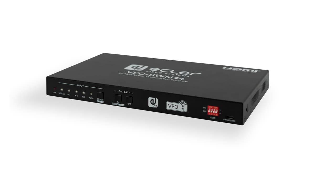 VEO-SWM44: 4K 4x1 Presentation SWITCHER | with VEOCast. Switchers And ...