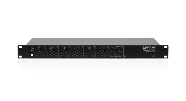 SAM612T: 6x2 | 1U rack | 3-band EQ | analogue mixer. Installation ...