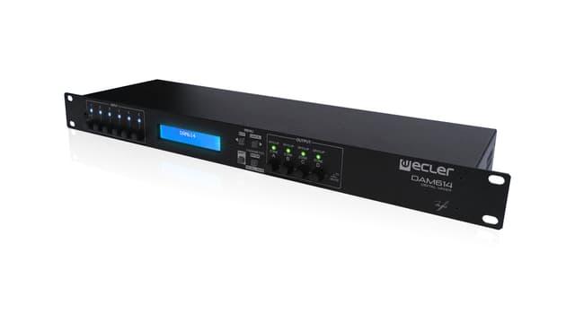 DAM614: 6x4 | installation audio digital mixer. Digital Matrixes.
