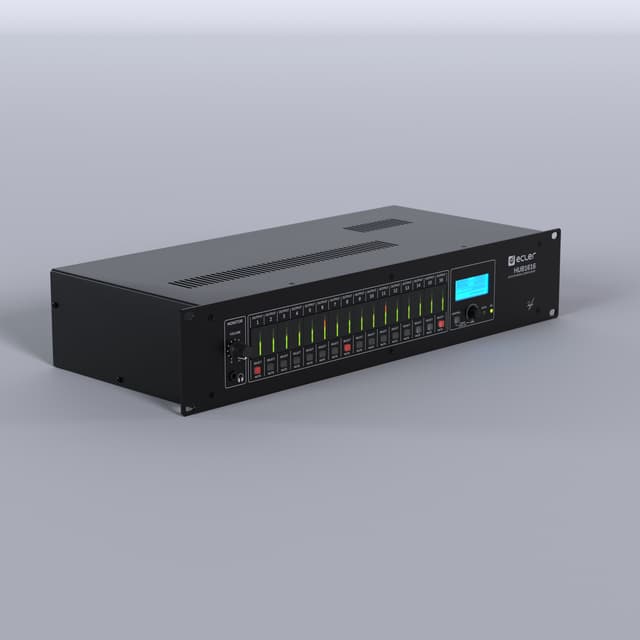 HUB1616: 16x16 | digital zoner | DSP | plug&play. Digital Matrixes.